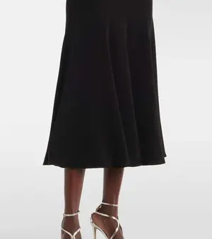 Roland Mouret Gathered Cady Midi Dress