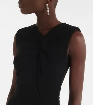Roland Mouret Gathered Cady Midi Dress
