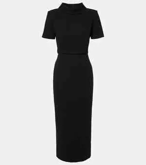 Roland Mouret Cady Midi Dress - Black