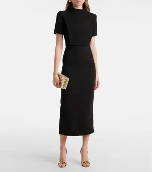 Roland Mouret Cady Midi Dress - Black