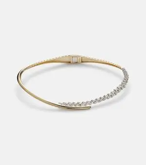 Yeprem Golden Strada 18kt White And Yellow Gold Choker With Diamonds - Silver