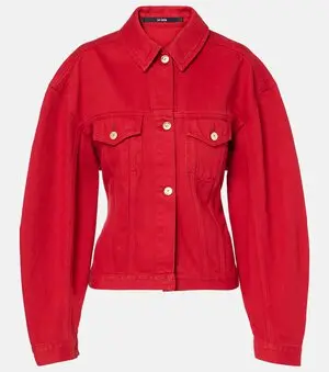 Jacquemus Denim Jacket - Red