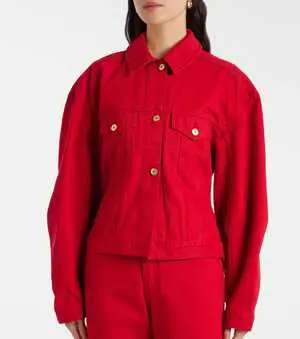 Jacquemus Denim Jacket - Red