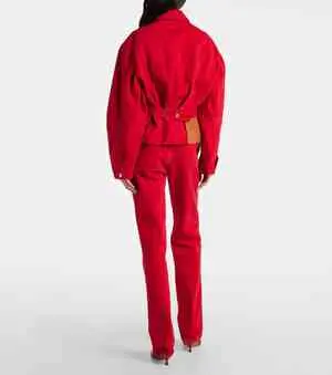 Jacquemus Denim Jacket - Red