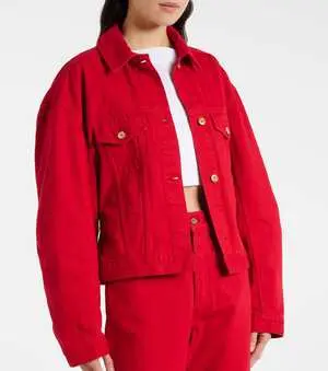 Jacquemus Denim Jacket - Red