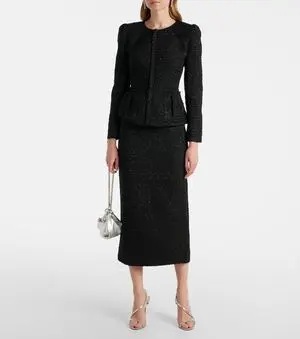Roland Mouret Boucle Pencil Skirt