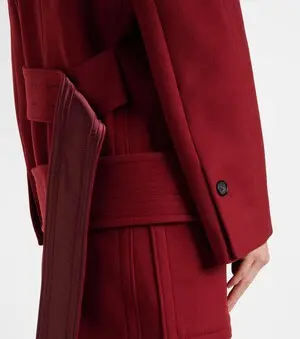 FERRAGAMO Wool-cashmere Belted Overcoat
