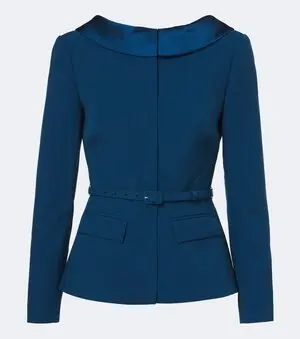 Roland Mouret Crêpe Jacket - Blue