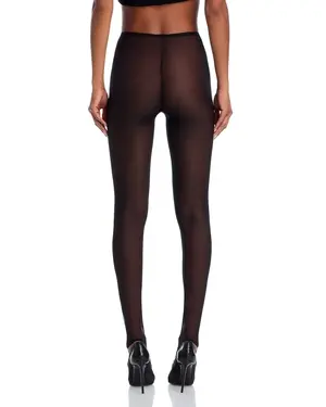 Norma Kamali Semi Sheer Leggings