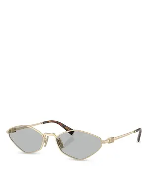 Miu Miu Regard Metal Sunglasses 56mm - Gold Grey
