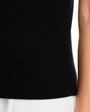 L'Agence Ceci Knit Top - Black