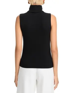 L'Agence Ceci Knit Top - Black
