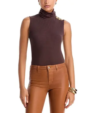 L'Agence Ceci Knit Top - Dark Java