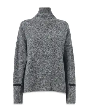 Whistles Wool Fleck Funnel Neck Sweater