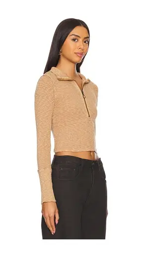 Free People We The Free Midnight Half Zip Sweater