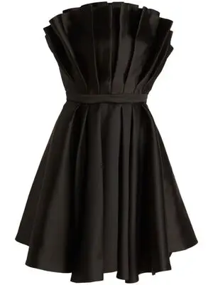 SIMONA CORSELLINI Pleated Mini Dress