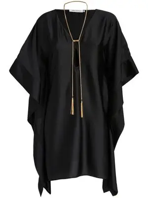 SIMONA CORSELLINI Satin Midi Dress