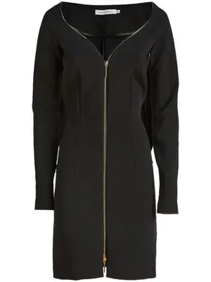 SIMONA CORSELLINI Zip Detail Long Sleeve Dress