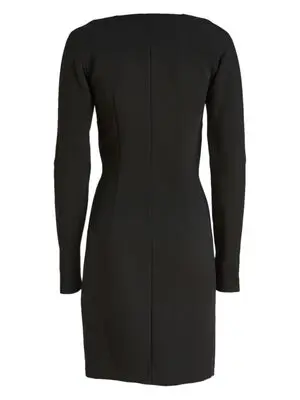 SIMONA CORSELLINI Zip Detail Long Sleeve Dress