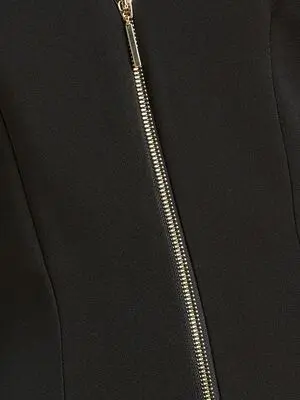 SIMONA CORSELLINI Zip Detail Long Sleeve Dress