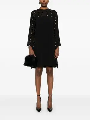 NISSA Crystal-embellished Mini Dress