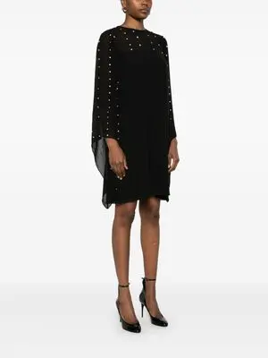 NISSA Crystal-embellished Mini Dress