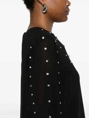 NISSA Crystal-embellished Mini Dress