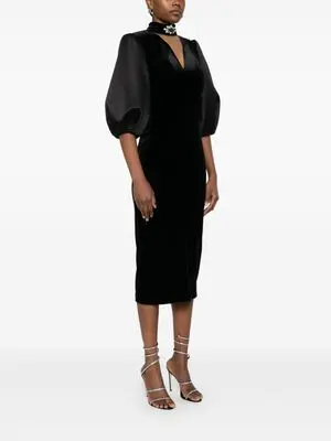 NISSA Velvet Midi Dress