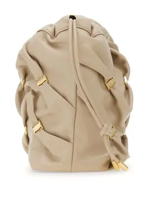 FERRAGAMO Mini Leather Bucket Bag - Neutrals