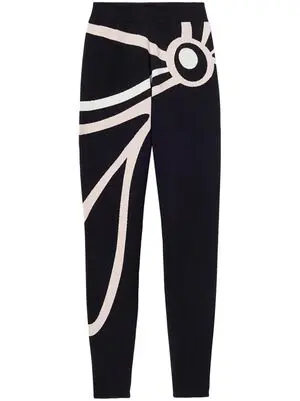 Emilio Pucci Marmo-jacquard Performance Leggings - Black