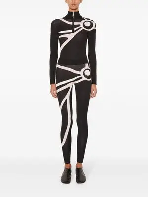 Emilio Pucci Marmo-jacquard Performance Leggings