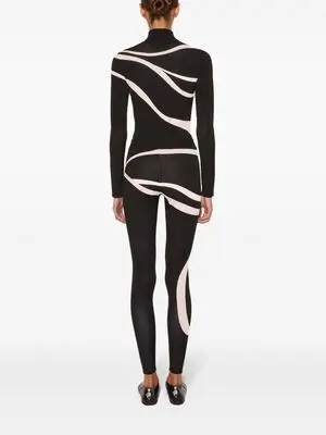 Emilio Pucci Marmo-jacquard Performance Leggings