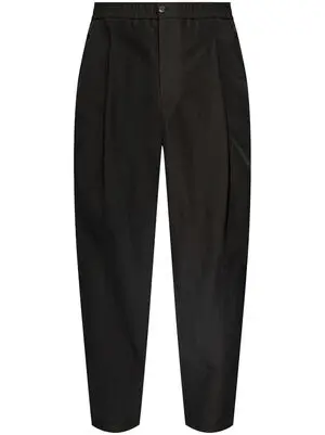 Giorgio Armani Pleat-detail Trousers - Black