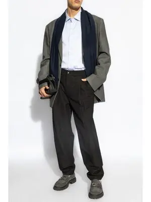 Giorgio Armani Pleat-detail Trousers - Black