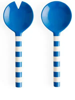 Jonathan Adler Cabana Salad Servers - Blue