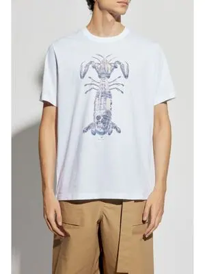 Paul Smith Praying Mantis-print T-shirt - White