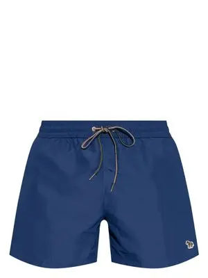 Paul Smith Logo-patch Swim Shorts - Blue