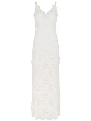 Rabanne Lace Maxi Dress - White
