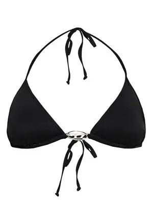 DIESEL Oval D Bikini Top - Black