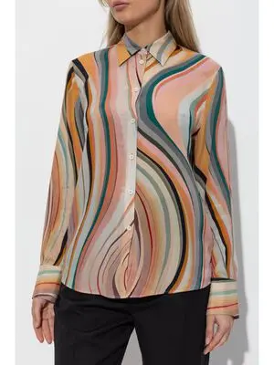 Paul Smith Swirl-print Shirt - Orange