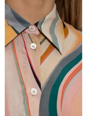 Paul Smith Swirl-print Shirt - Orange