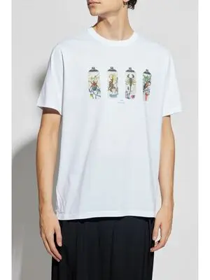 Paul Smith Spray Cans-print T-shirt