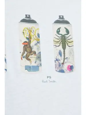 Paul Smith Spray Cans-print T-shirt