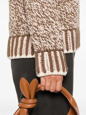 Moncler V-neck Sweater - Brown