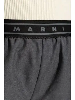 Marni Pleated Thigh-length Shorts