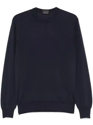 DELL'OGLIO Fine-knit Sweater - Blue