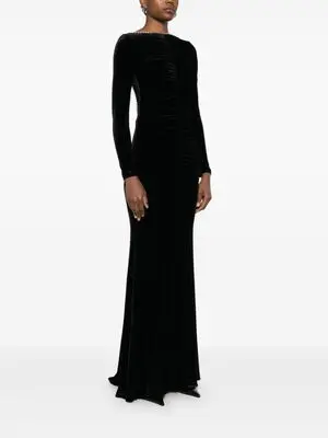 NISSA Velvet Maxi Dress