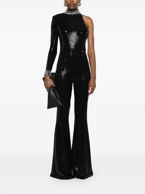 NISSA Sequined Flared Jumpsuit