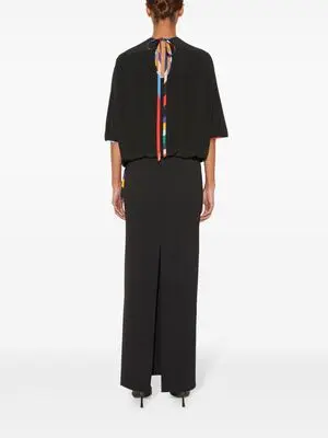 Emilio Pucci Silk Keyhole Top