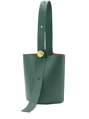 Loewe Medium Pebble Bucket Bag - Green